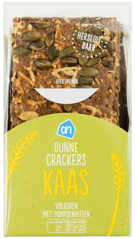 Score santé de AH (ALBERT HEIJN) DUNNE CRACKERS KAAS VOLKOREN MET ...