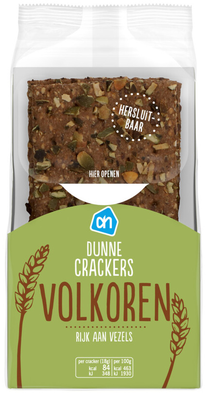 Score santé de AH (ALBERT HEIJN) DUNNE CRACKERS VOLKOREN - Testachats santé