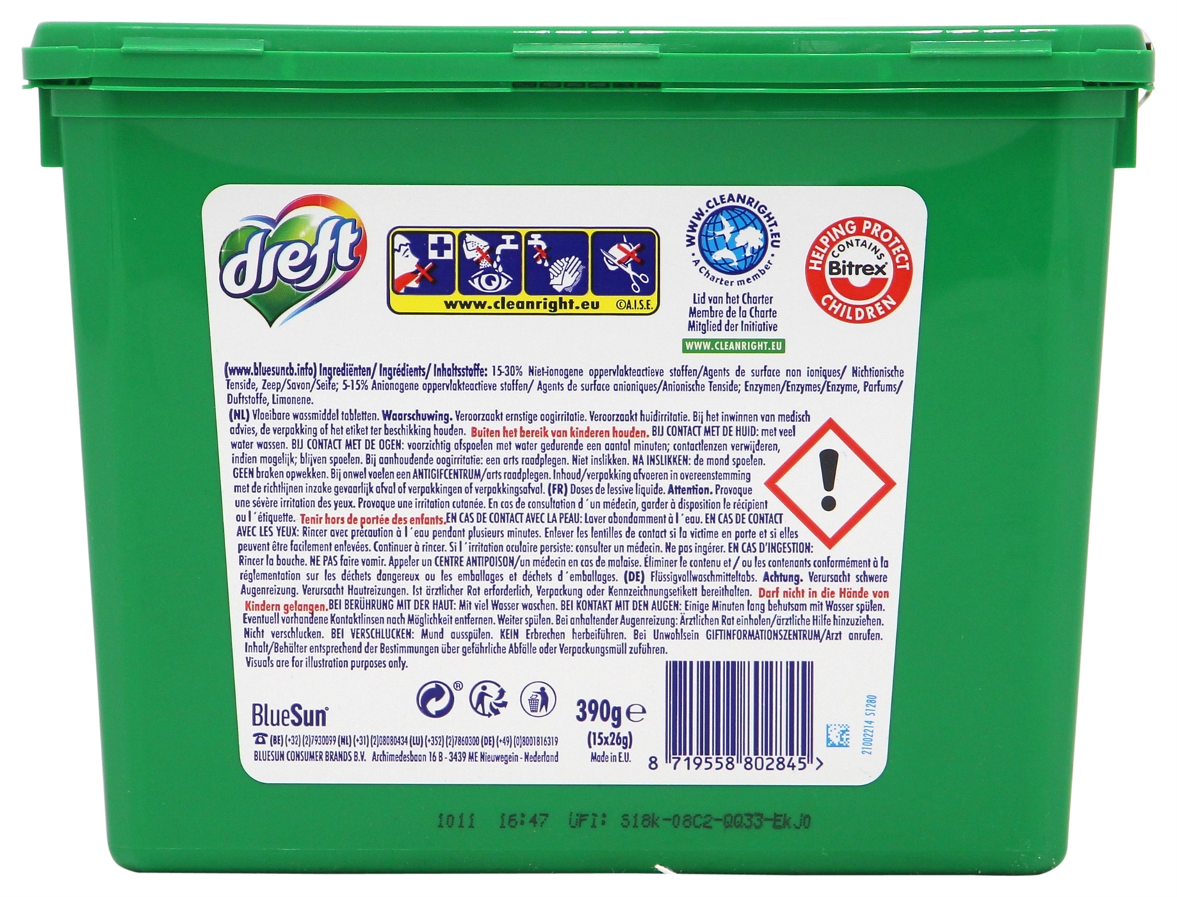 Test DREFT ECO ULTIMATE CARE 4 IN 1 CAPS - FLEUR BLANCHE - Test Achats